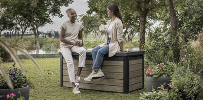 Keter Signature 570L Storage Box - Ashwood Brown - Keter UK
