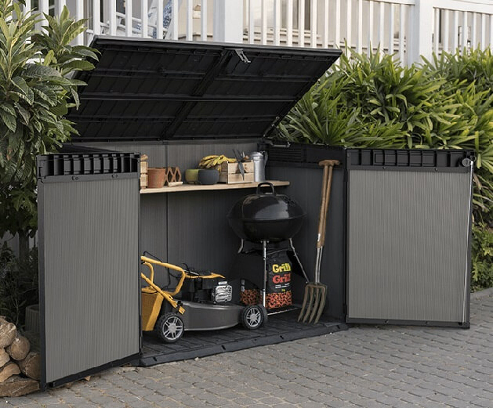 Outdoor Storage Lawn Mower Shed - Keter US