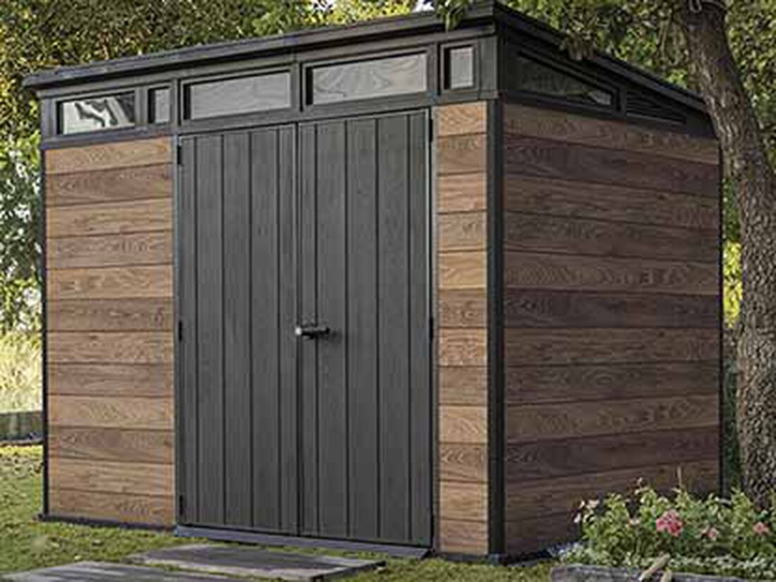 SIO Midi Brown Small Storage Shed - 4x2 Shed - Keter US