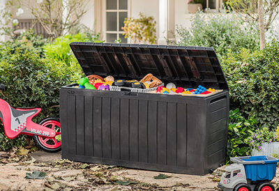 Marvel Graphite 71 Gallon Storage Deck Box - Keter US