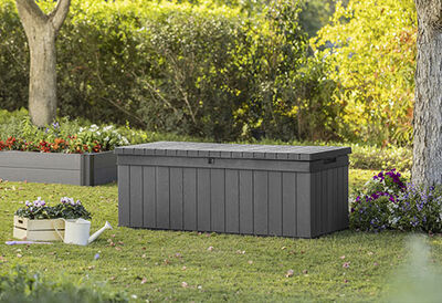 Darwin Graphite 100 Gallon Storage Deck Box - Keter US
