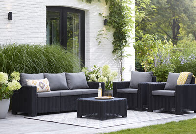 Keter California 3 seater Lounge set - Grey - Keter UK