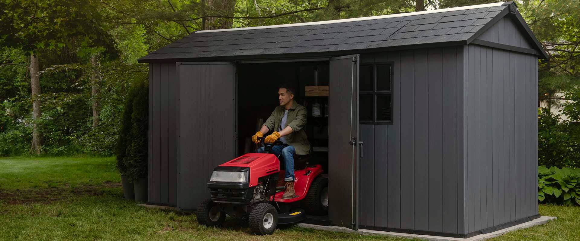 Outdoor Storage Lawn Mower Shed - Keter US